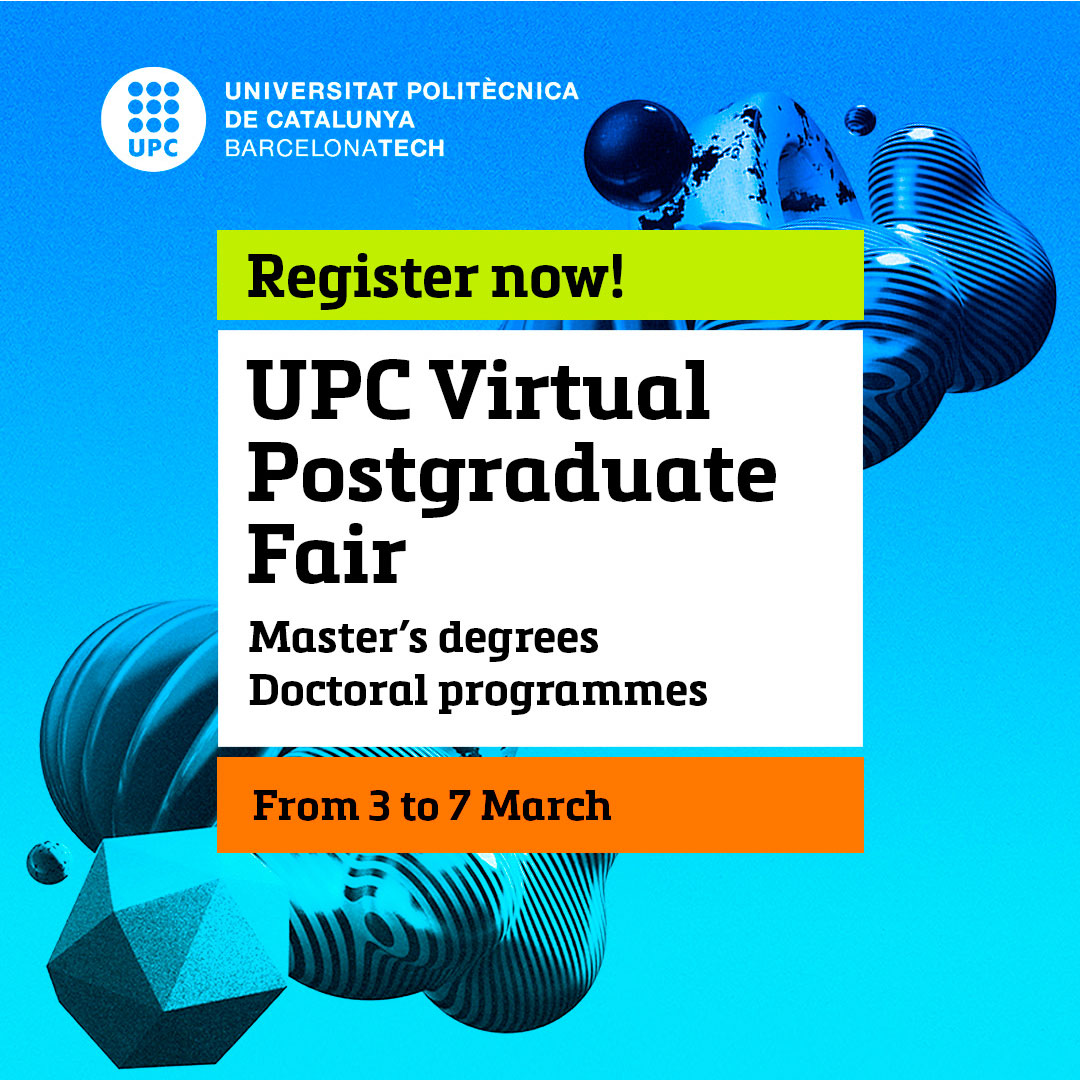 All the information on UPC postgraduate degrees at the Virtual ...